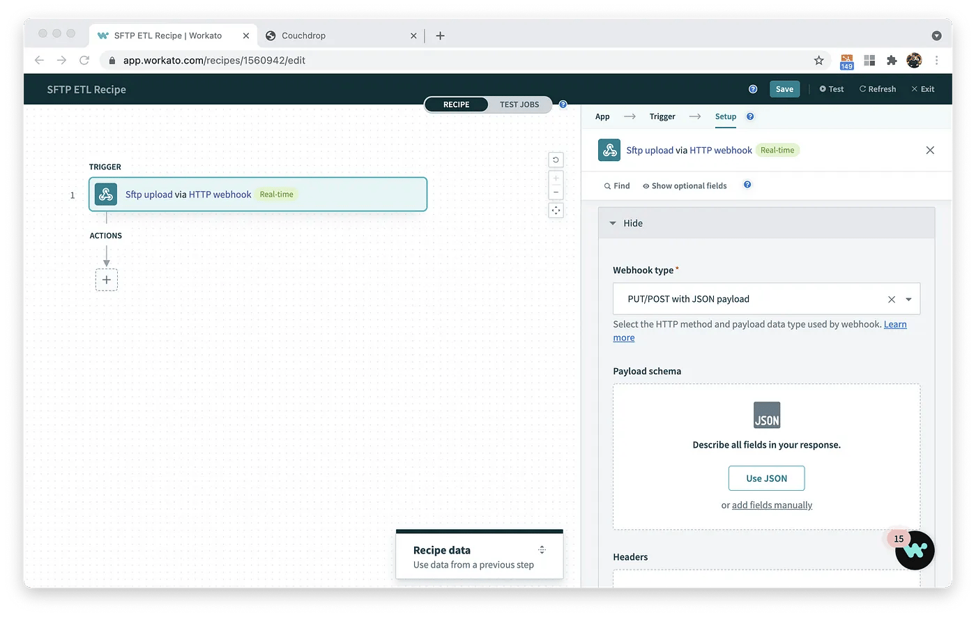 How to Configure SFTP ETL Workflows with Workato and Couchdrop